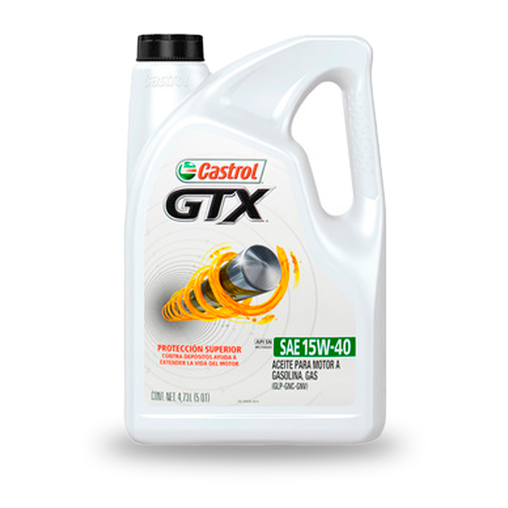 Castrol GTX Aceite Mineral 15w40 de 5L – ZALO Distribuidor de Refacciones